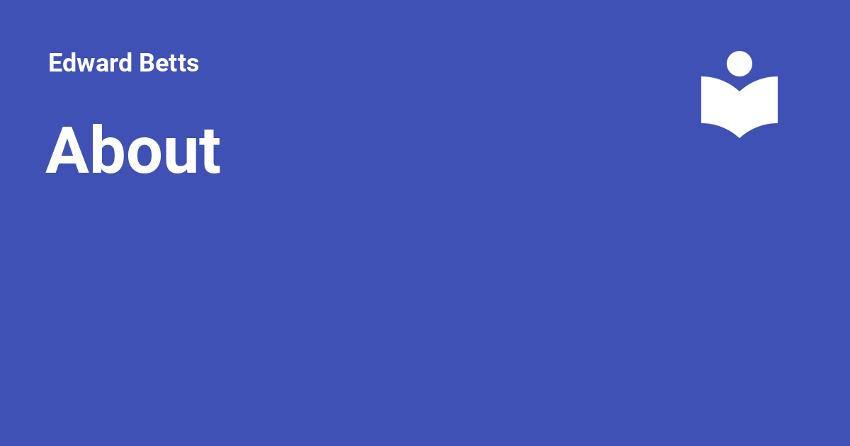 About - Edward Betts